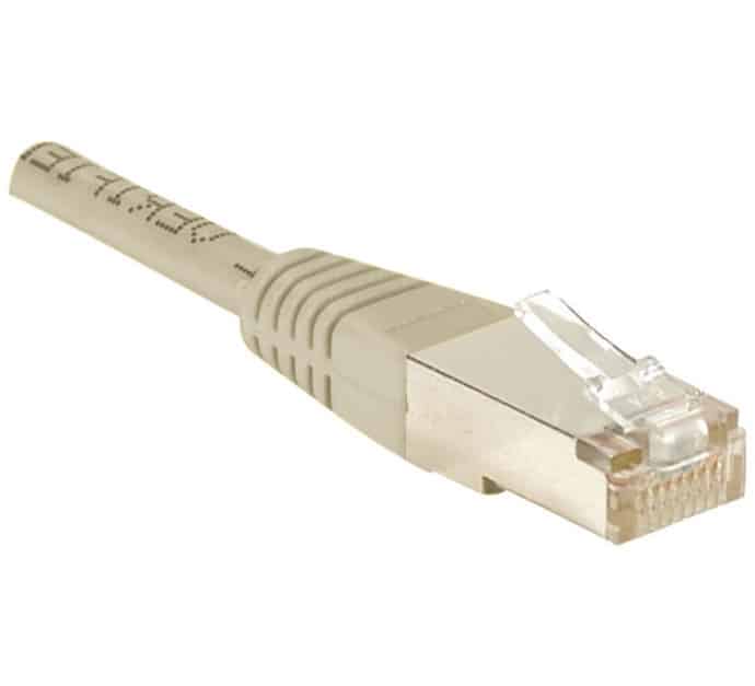 Câbles RJ45 catégorie 5e U/UTP gris CCA – 15 m – 1PEC'CABLES